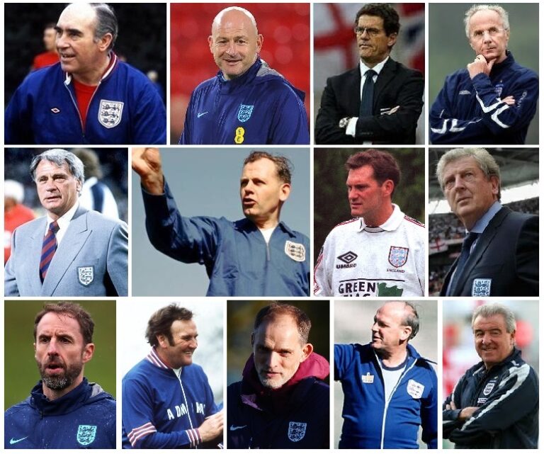 England Managers - My Football Facts