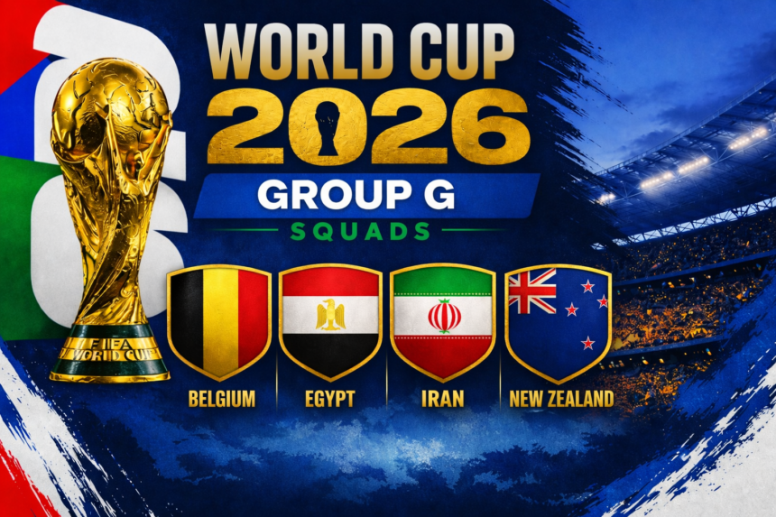 FIFA World Cup 2026: Group G Squads - My Football Facts