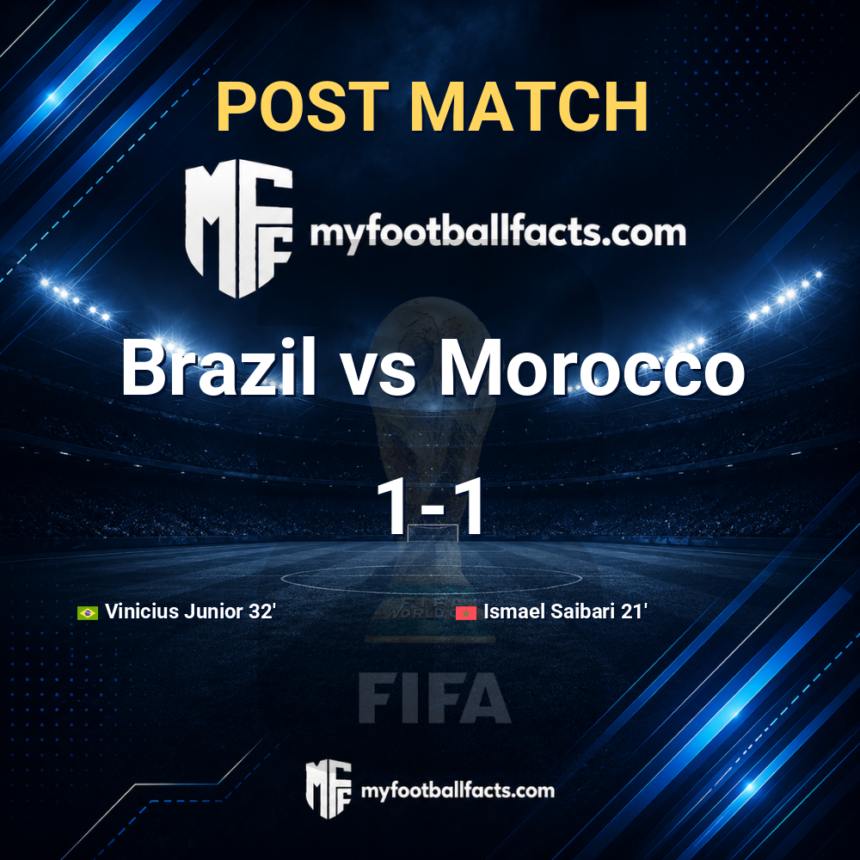 Brasile 1-1 Marocco: Analisi post-partita, resoconto finale e momenti ...